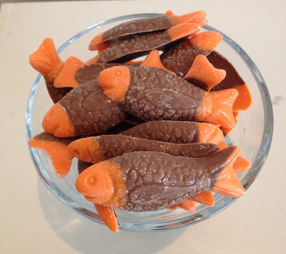 Orange Chocolate Fish – The Lolly Jar NZ